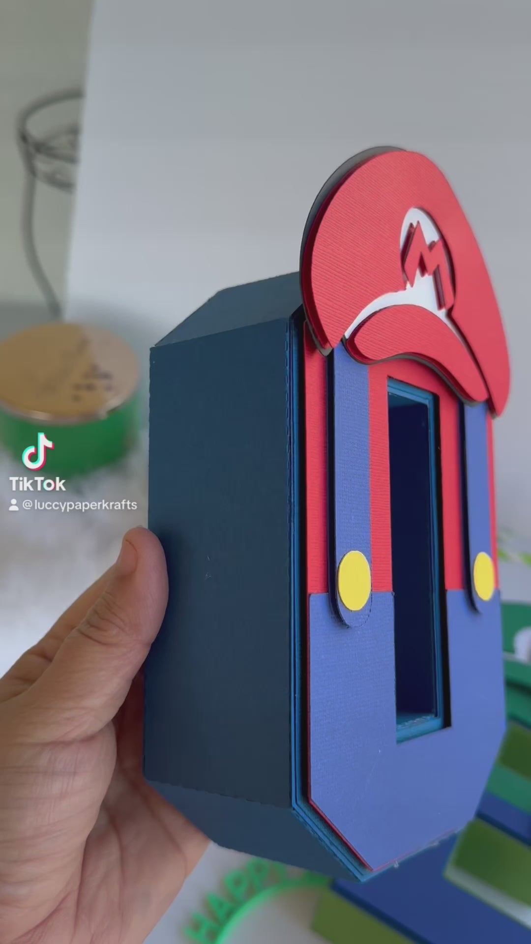 Super Mario 3D letters for centerpiece decor. – Luccy Paper Kraft's